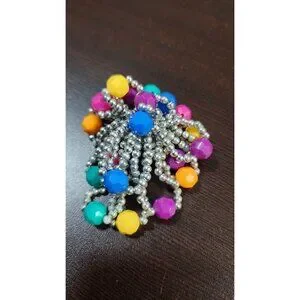 Vintage | Jewelry | Vintage 6s Mod Psychedelic Clip On Earrings ...